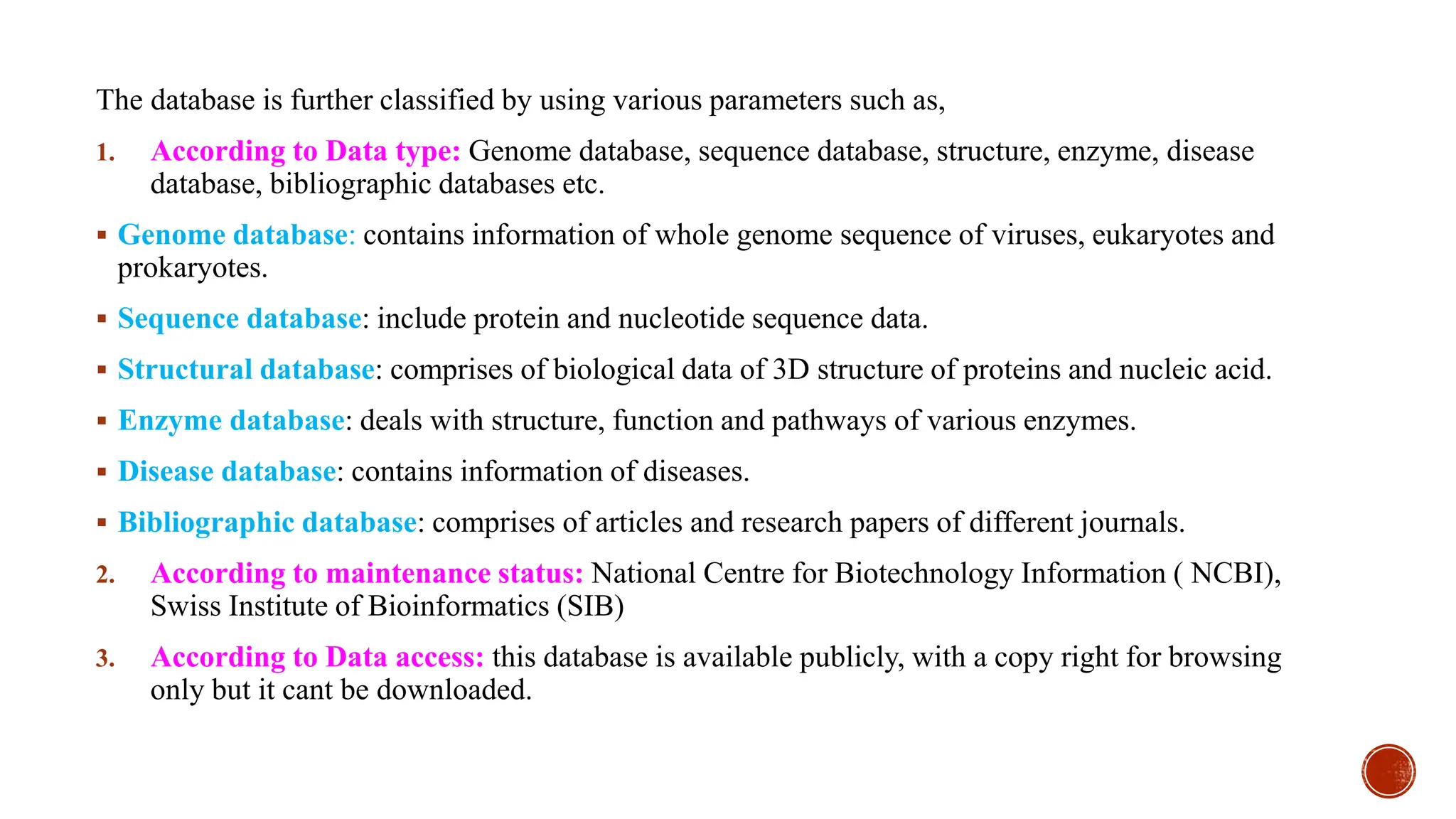 5. BIOINFORMATICS.pptx B.Pharm sem 2 Computer Applications in Pharmacy ...
