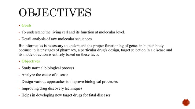 5. BIOINFORMATICS.pptx B.Pharm sem 2 Computer Applications in Pharmacy ...
