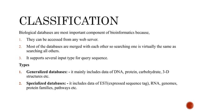 5. BIOINFORMATICS.pptx B.Pharm sem 2 Computer Applications in Pharmacy ...
