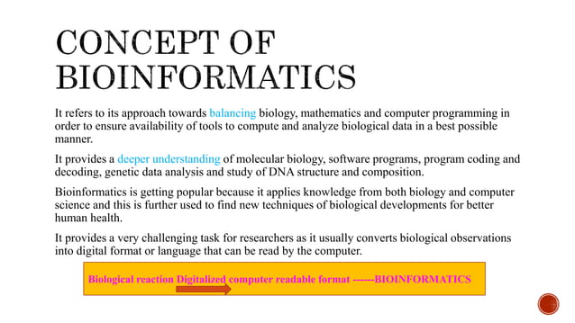 5. BIOINFORMATICS.pptx B.Pharm sem 2 Computer Applications in Pharmacy ...