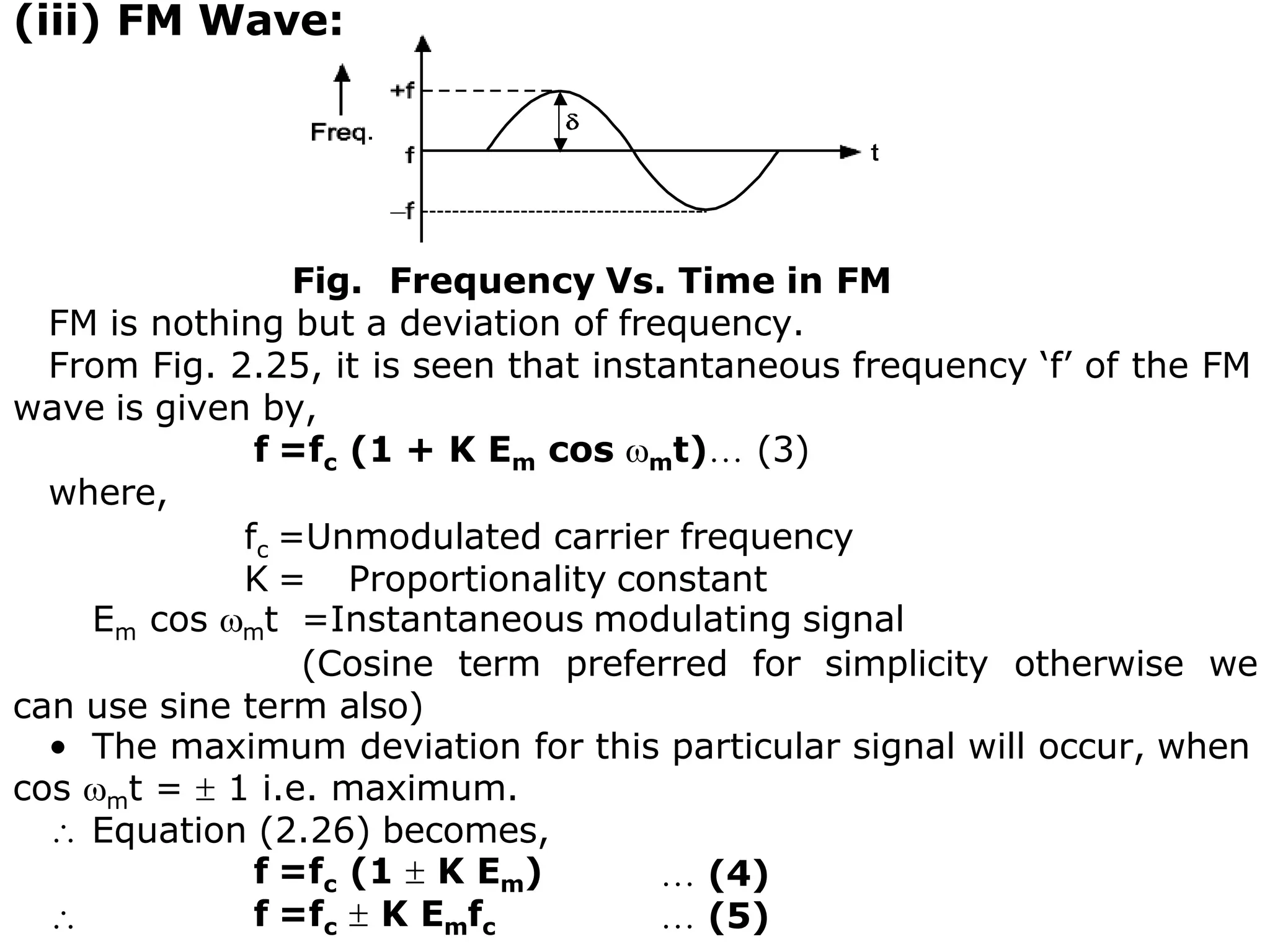 Angel Modulization In Frequency Modulation And Phase Modulation Ppt