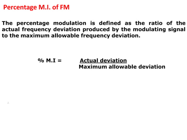 Angel Modulization In Frequency Modulation And Phase Modulation Ppt