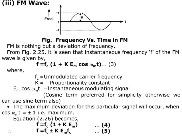 Angel modulization in Frequency modulation and Phase modulation | PPT