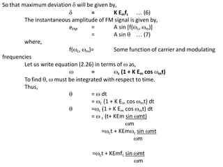 Angel modulization in Frequency modulation and Phase modulation | PPTX ...