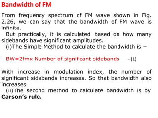 Angel modulization in Frequency modulation and Phase modulation | PPTX ...