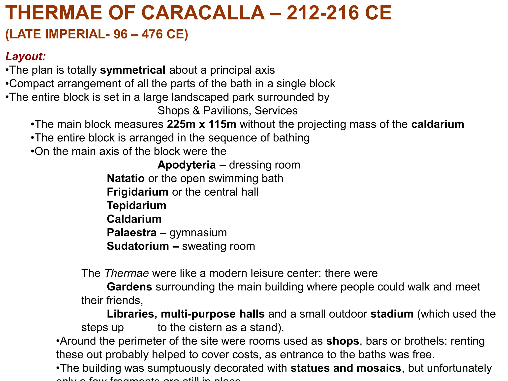 ROMAN ARCHITECTURE Sanctuaries, Temples Forums, Basilicas & related ...
