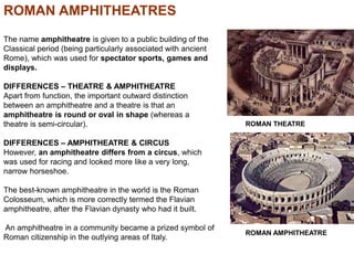 ROMAN ARCHITECTURE Sanctuaries, Temples Forums, Basilicas & related ...