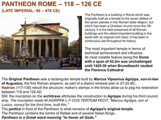 ROMAN ARCHITECTURE Sanctuaries, Temples Forums, Basilicas & related ...
