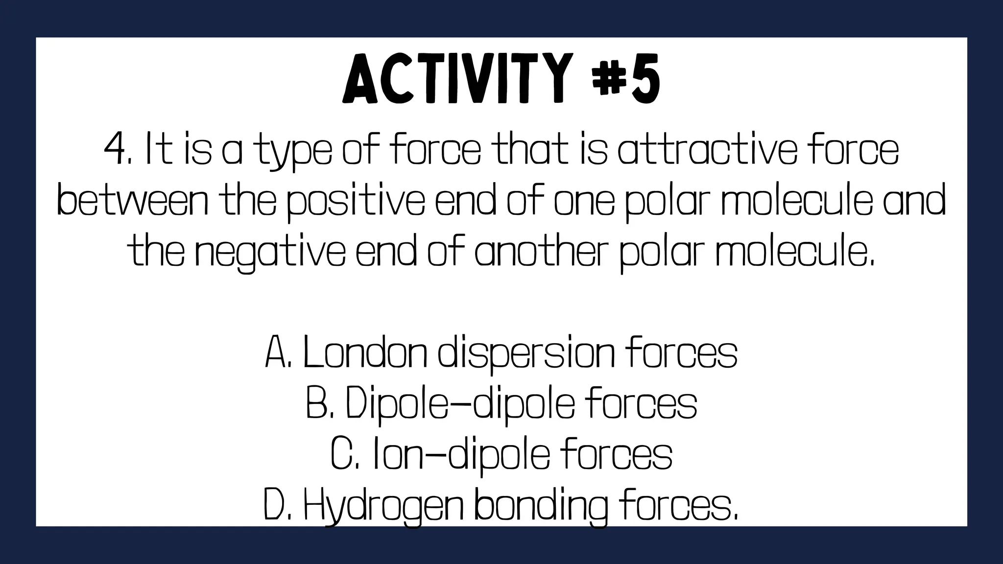 Lesson 5 Intermolecular Forces of attraction | PDF | Chemistry | Science