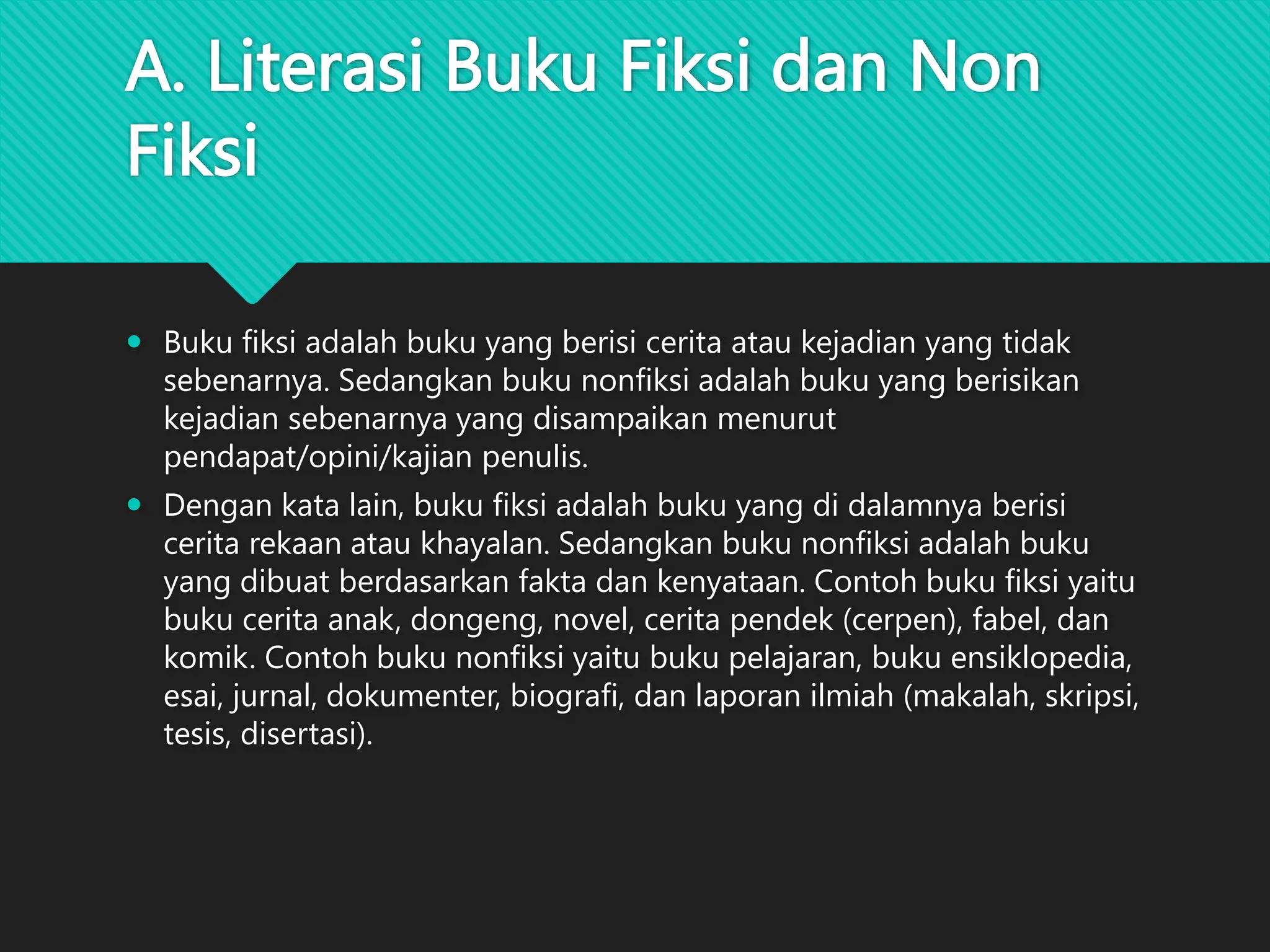 Buku fiksi dan nonfiksi Kelas 7 SMP.pptx