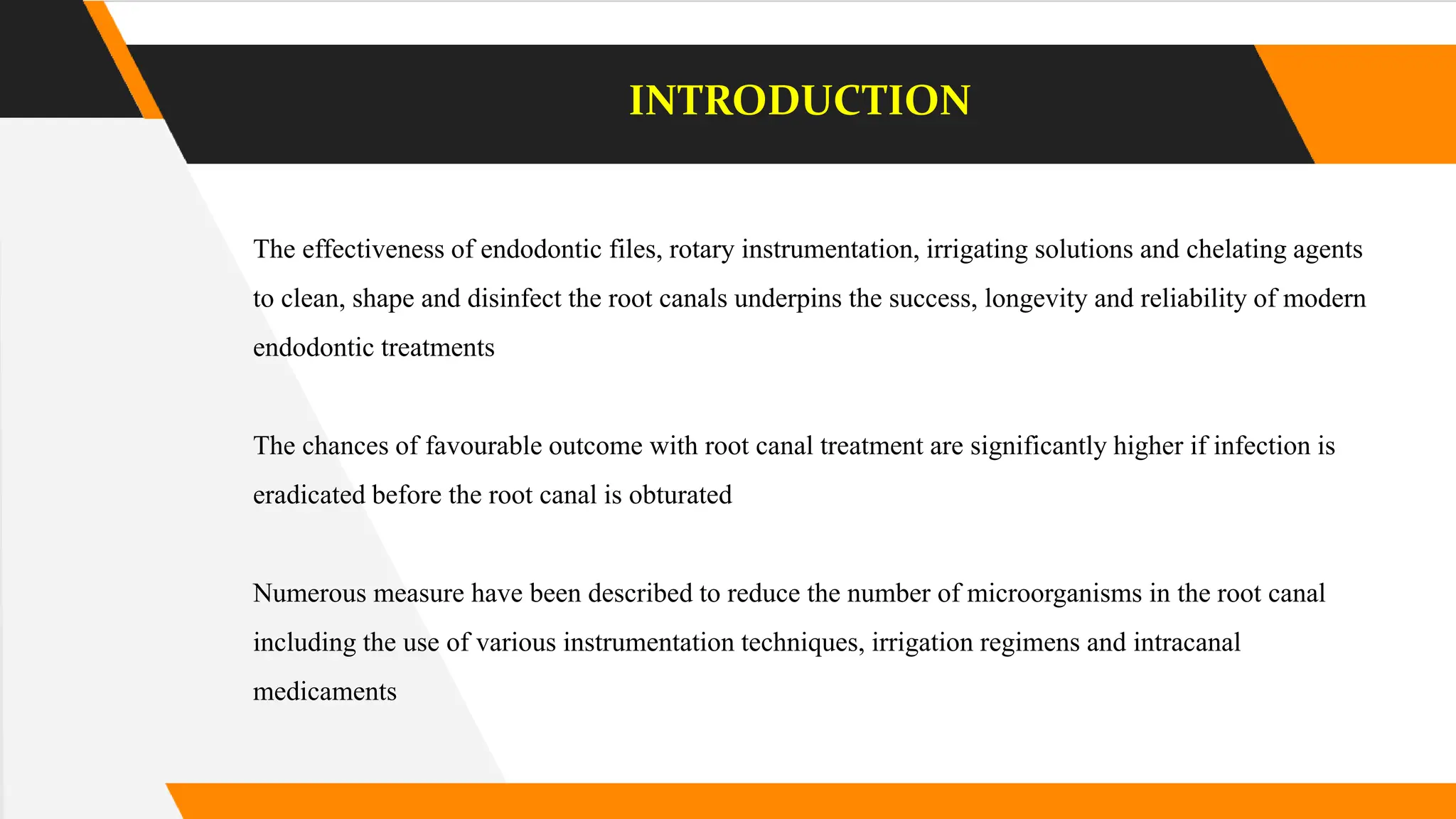 VARIOUS ROOT CANAL IRRIGANTS IN ENDODONTICS | PPT