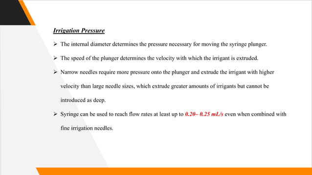VARIOUS ROOT CANAL IRRIGANTS IN ENDODONTICS | PPTX