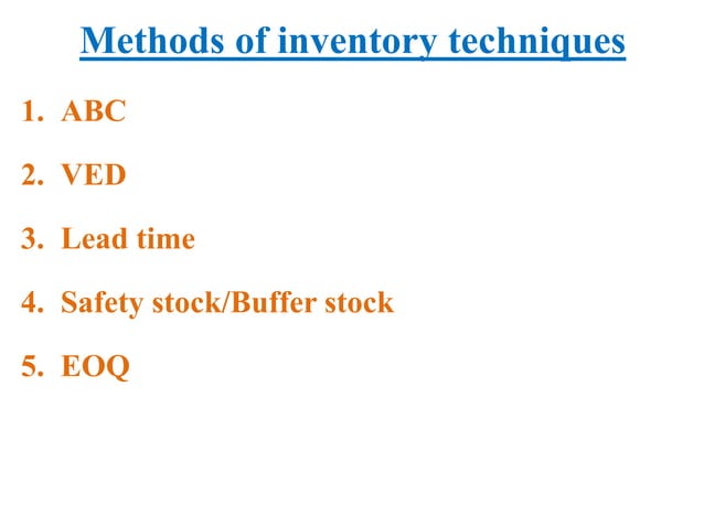 INVENTORYCONTROL. definition and methods | PPTX | Logistics | Business