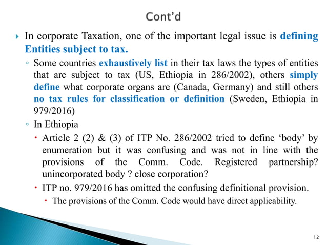 5. Taxation of Business Entities and their members.pptx