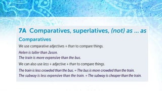 Comparative and Superlative adjectives (not) as…as.pptx | Fitness and Exercise | Healthy Living