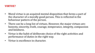 Technical Writing Belief Velue Attitude and Virtue | PPTX
