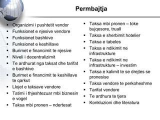 5. Leksion 5 Taksat Vendore.ppt, albania | PPT