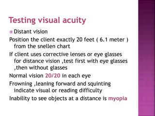 5. Eye Assessment.ppt Nursing Student Content | PPT