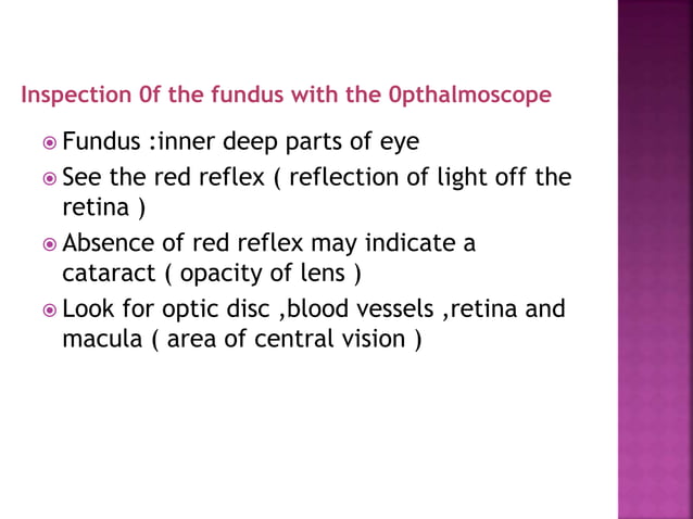 5. Eye Assessment.ppt Nursing Student Content | PPT