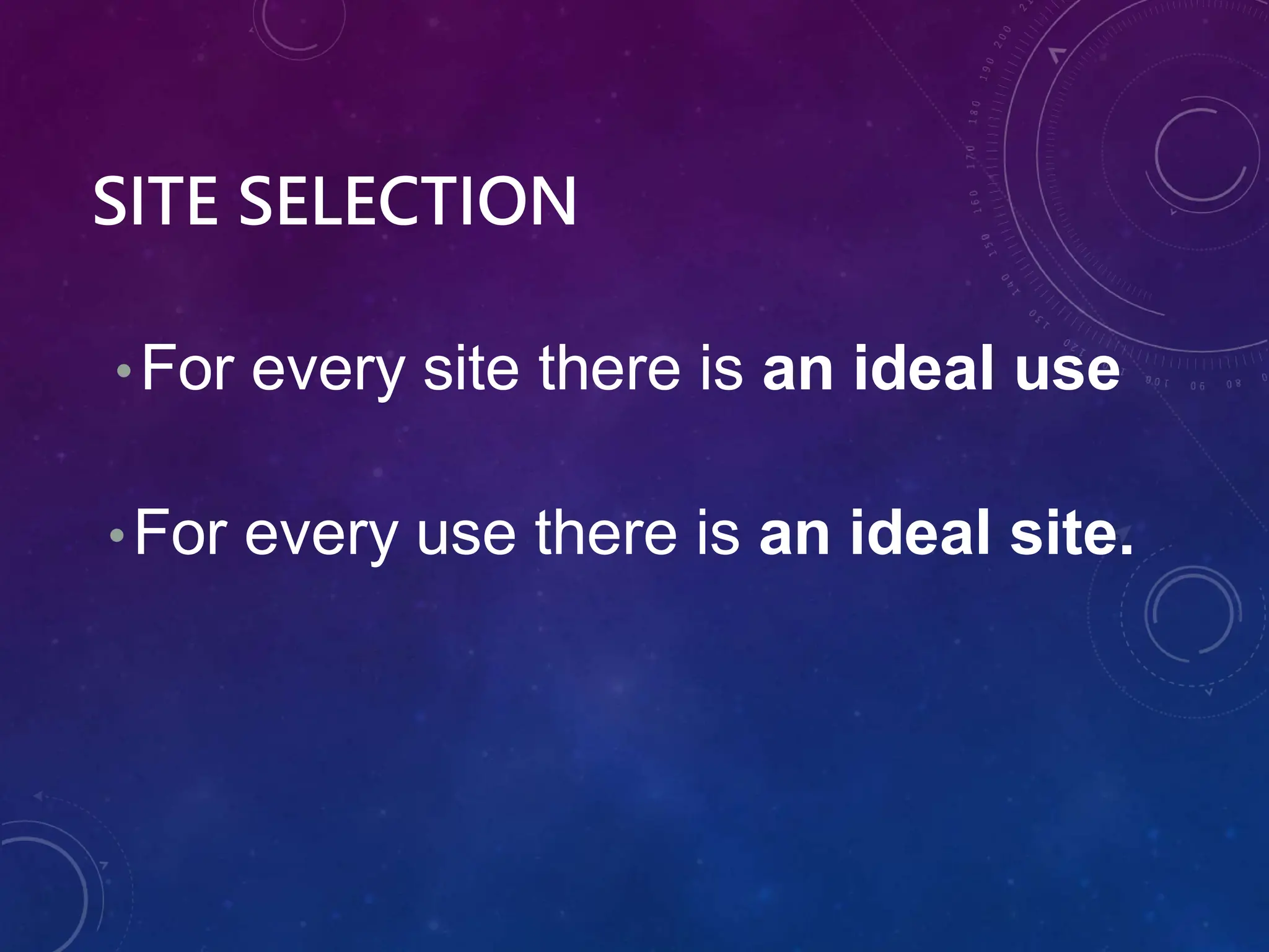 5.0 Site Selection in Landscaping design and Planning.pptx