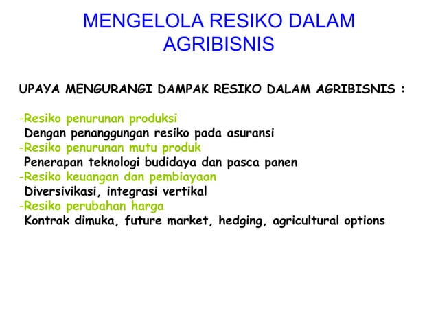 manajemen resiko dalam usaha agribisnis.ppt