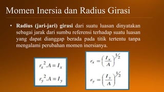 5. Mekanika Bahan - Momen Inersia.pptx teknik sipil | PPTX