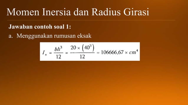 5. Mekanika Bahan - Momen Inersia.pptx teknik sipil | PPTX