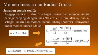 5. Mekanika Bahan - Momen Inersia.pptx teknik sipil | PPTX