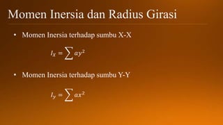 5. Mekanika Bahan - Momen Inersia.pptx teknik sipil | PPTX