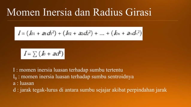 5. Mekanika Bahan - Momen Inersia.pptx teknik sipil | PPTX