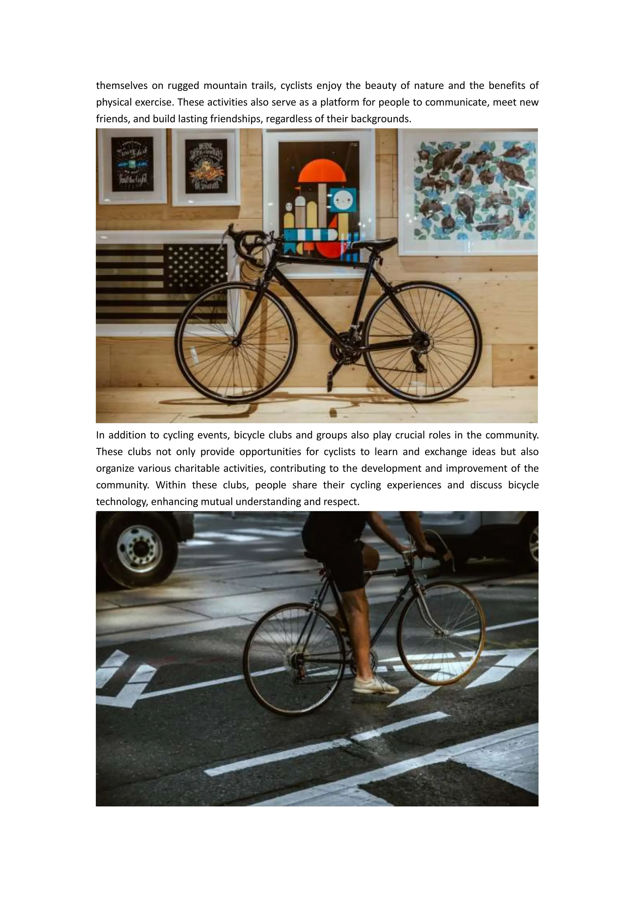 Bicycle Culture: Embracing the Joy and Cohesion of Cycling into Life | DOCX