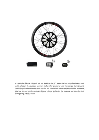 Bicycle Culture: Embracing the Joy and Cohesion of Cycling into Life | DOCX