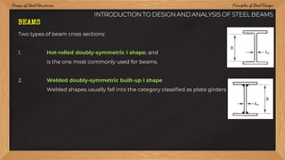 5.1 Introduction to Beams, steel designs | PDF