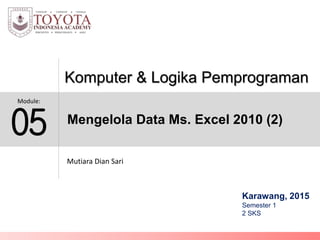 5. Materi PPT - Ms. Office Excel (2).pptx