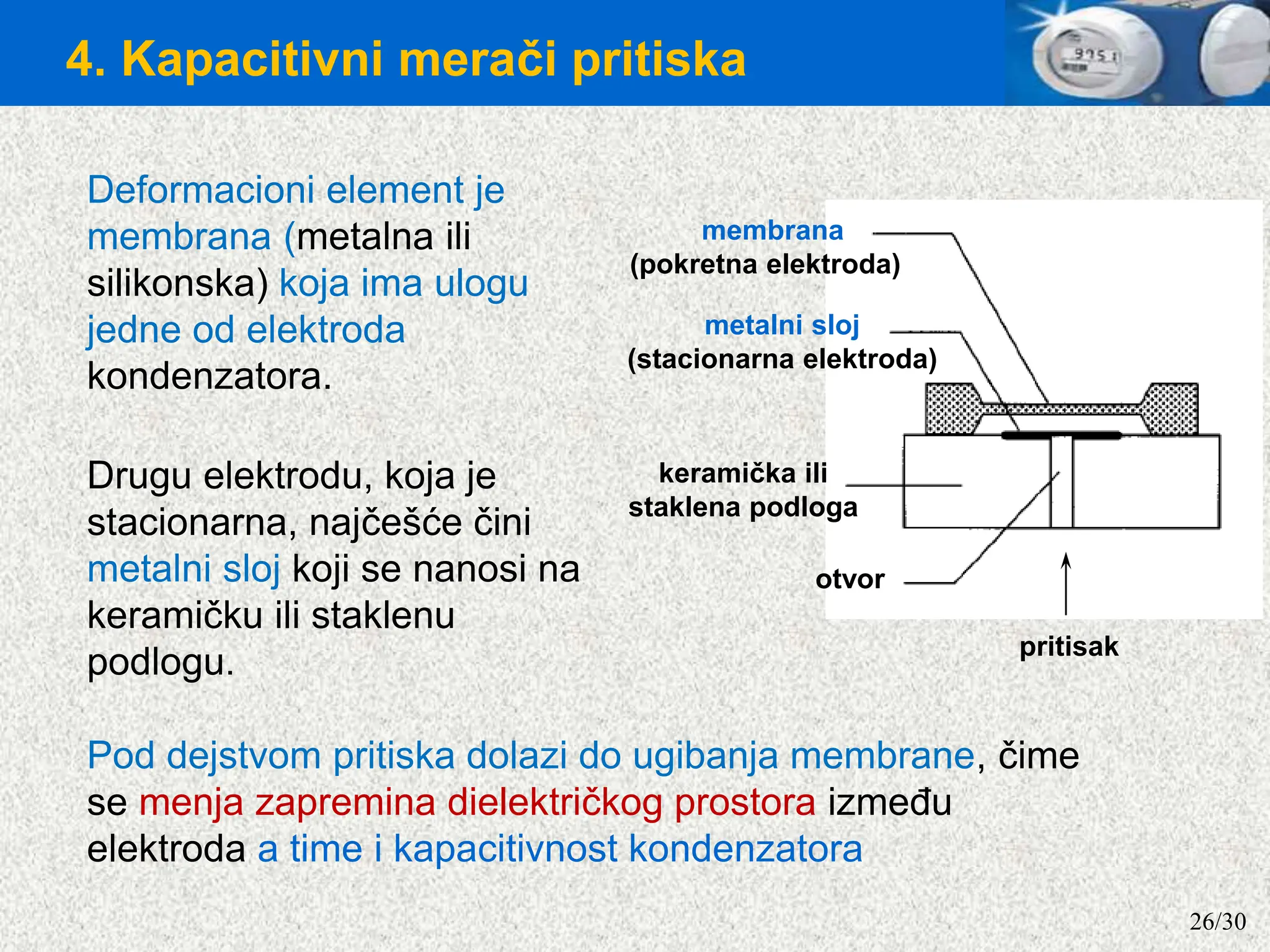 Merenje pritiska (merni uređaji, principi merenja) | PPT