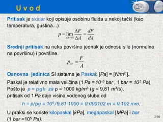Merenje pritiska (merni uređaji, principi merenja) | PPT