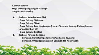 DAYA DUKUNG LINGKUNGAN PENGETAHUAN LINGKUNGAN.pptx