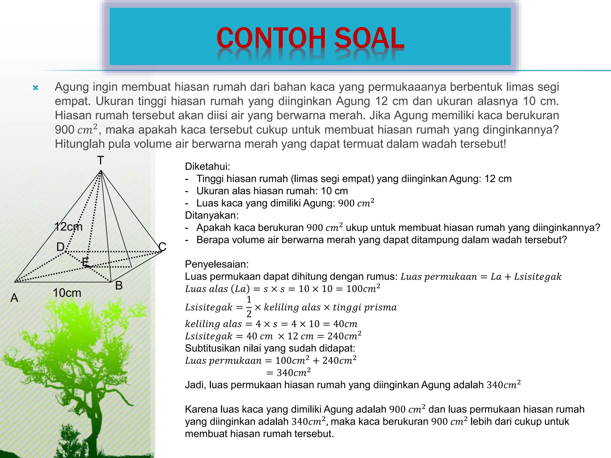 unsur unsur dan rumus limas segitiga dll | PPTX