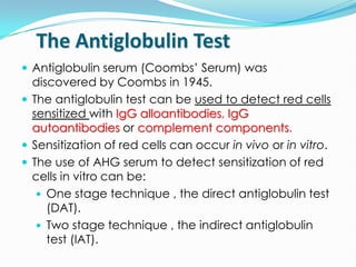 5. Lecture Coombs-Tests by Riaz.pdf concise | PPT
