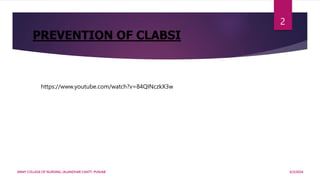 5. PREVENTION OF CLABSI in intensive care unit .pptx