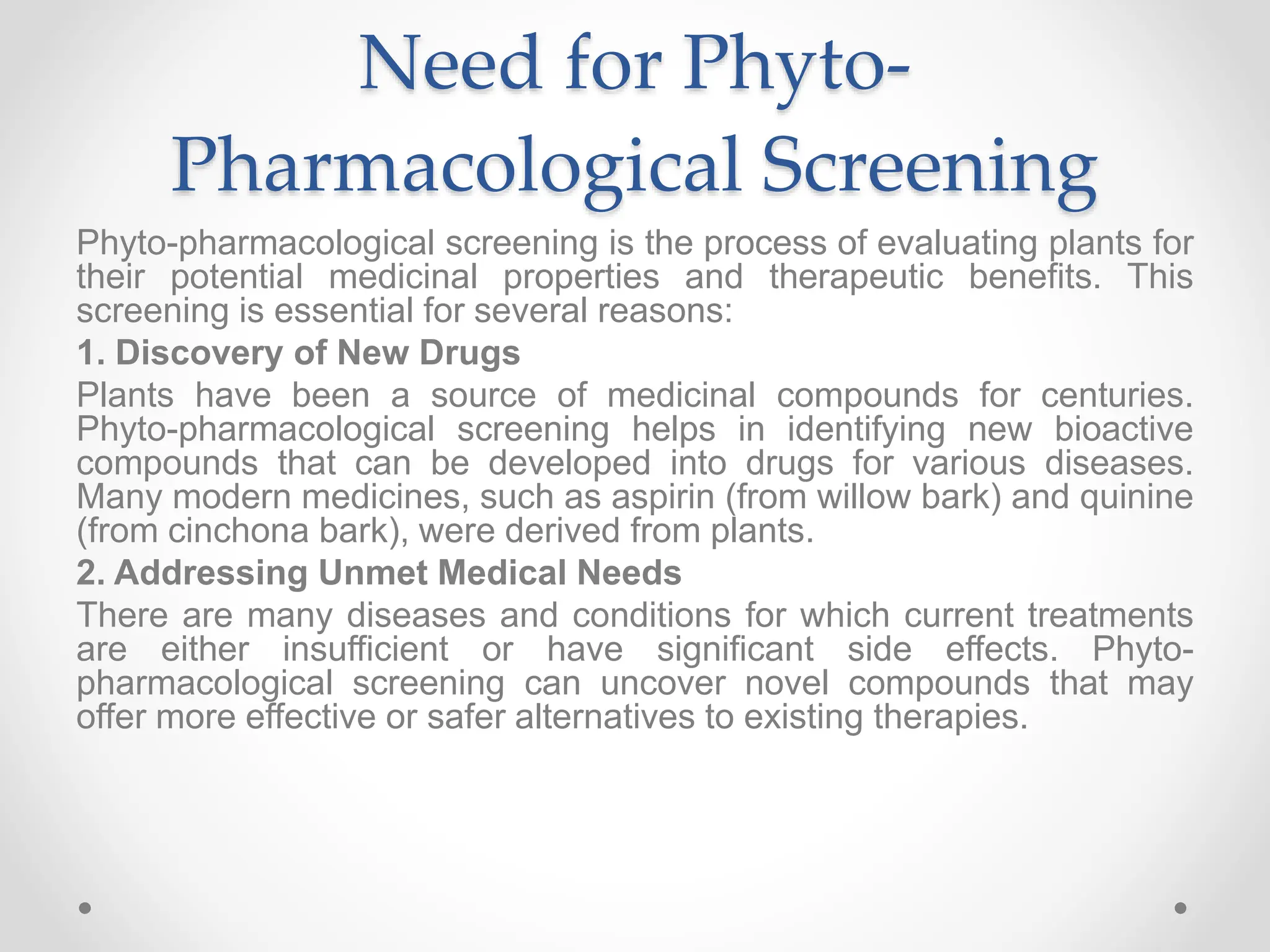 Biological Screening of Herbal Drugs in detailed. | PPTX
