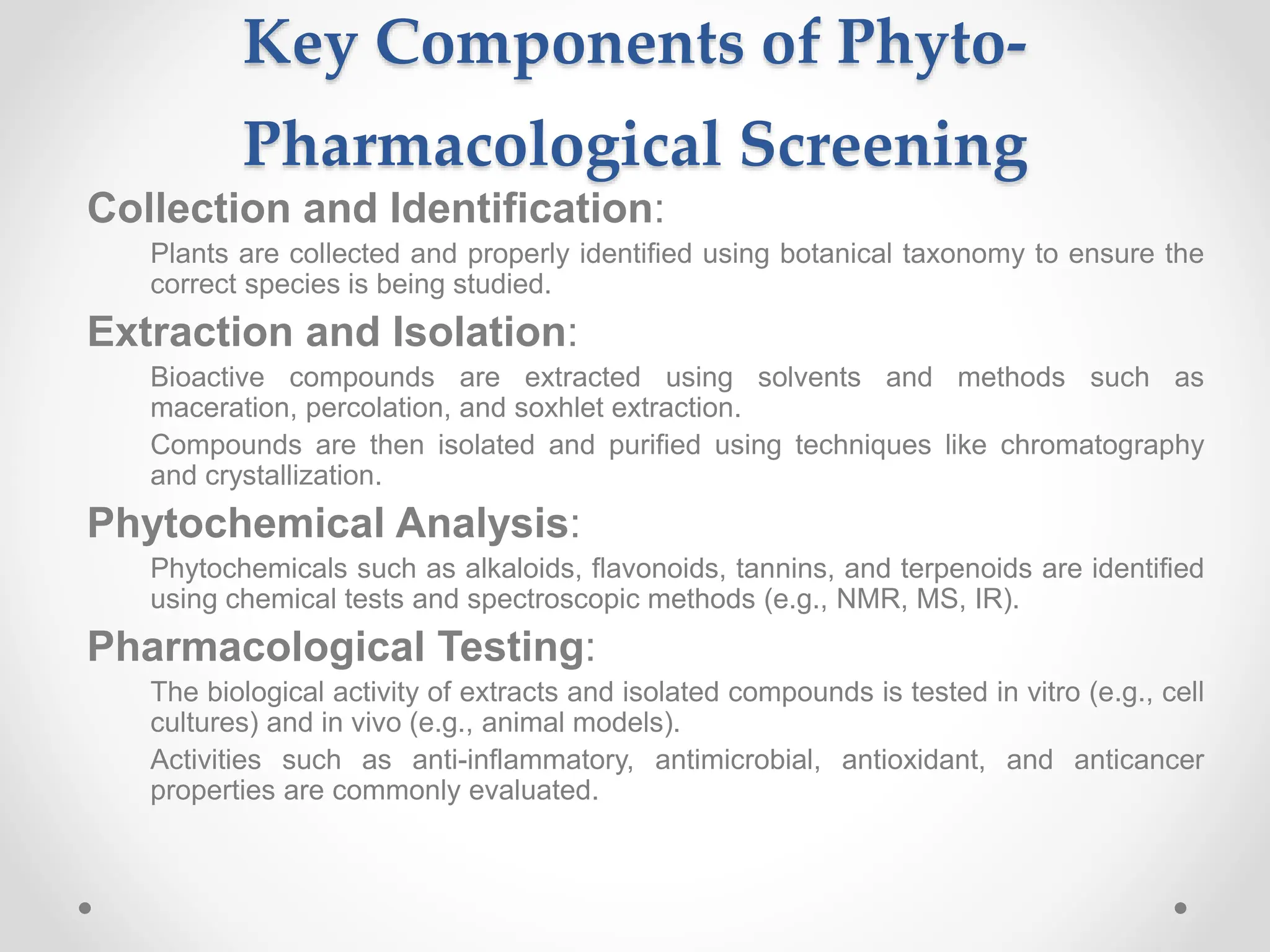 Biological Screening of Herbal Drugs in detailed. | PPTX