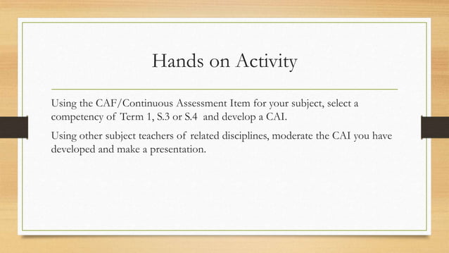 5. Continuous Assessments item Presentation April, 2024.pptx | Environment | Science
