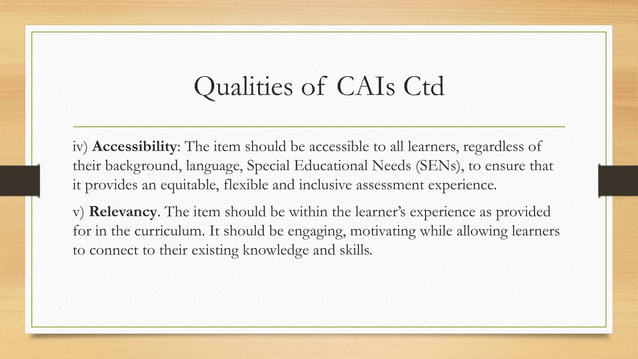 5. Continuous Assessments item Presentation April, 2024.pptx | Environment | Science