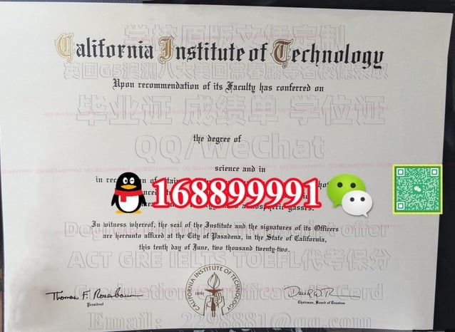 California Institute of Technology degree offer diploma Transcript | PDF
