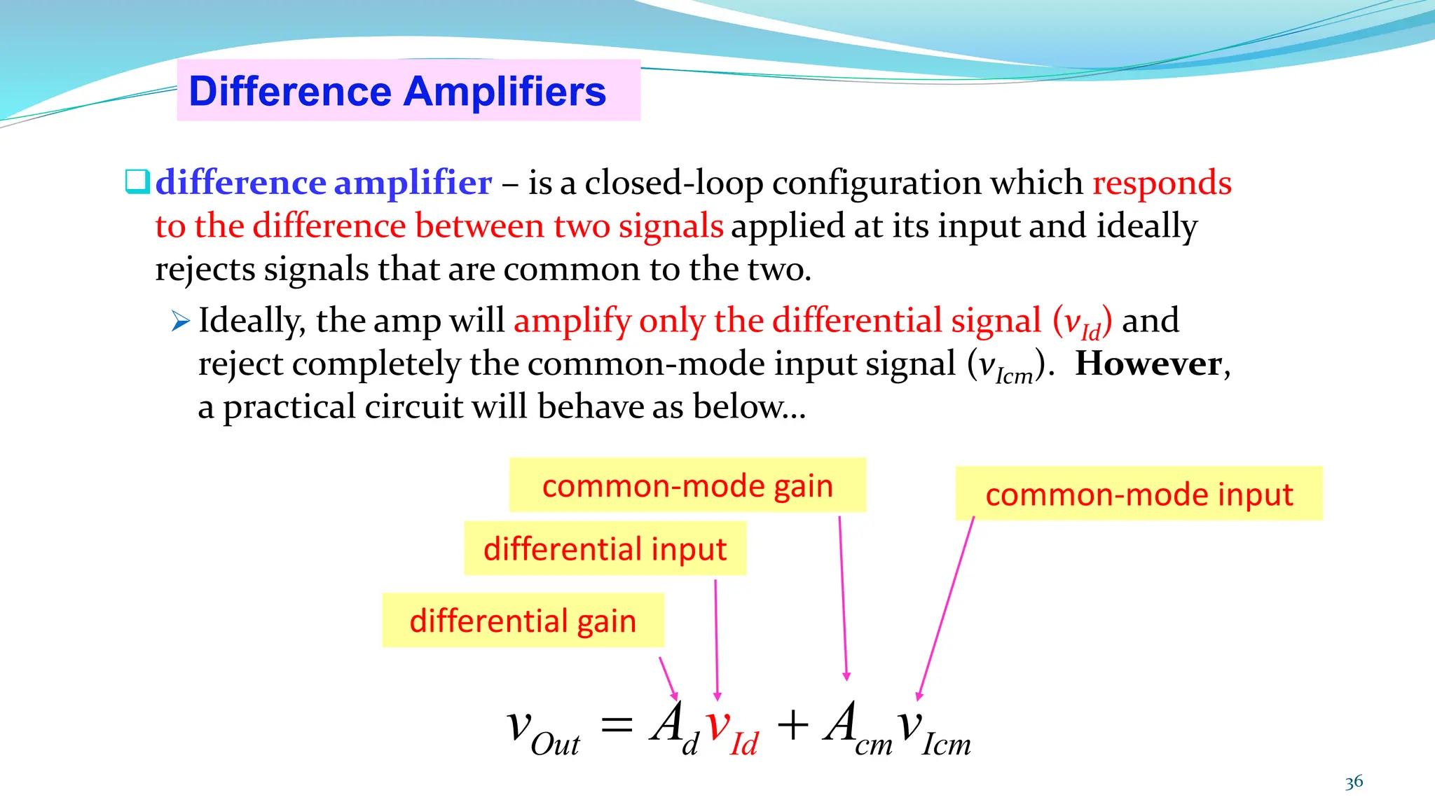 5. Lecture 5 - Operational Amplifier - Upload.pdf | Computer Networking | Computing