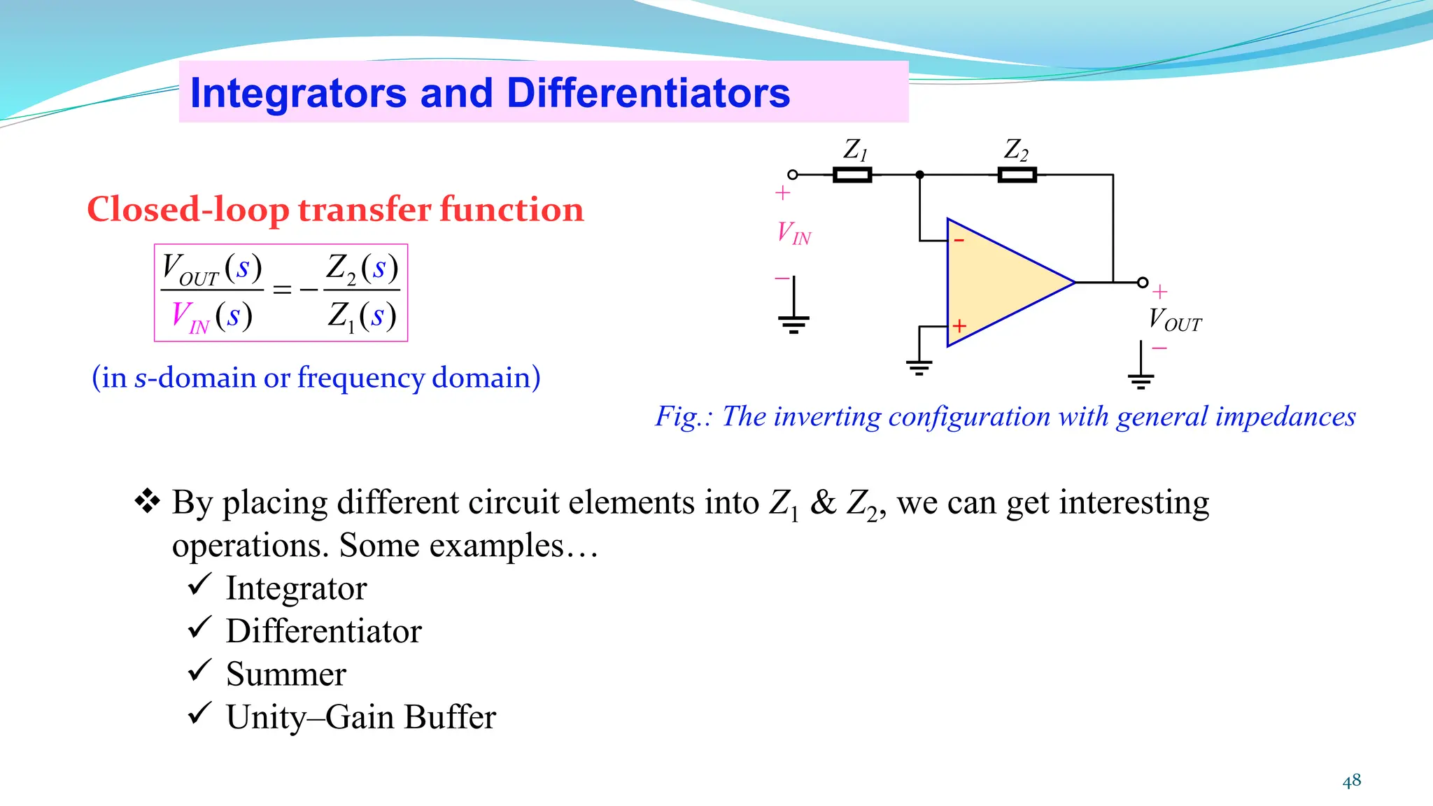 5. Lecture 5 - Operational Amplifier - Upload.pdf | Computer Networking | Computing