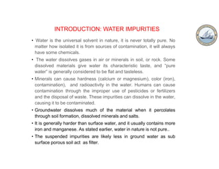 Different types of Impurities present water | PDF
