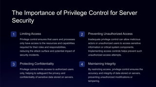 The Importance of Privilege Control for Server Security | PPT