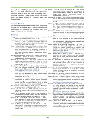 Effect of Different Fertilizer Combinations and Gibberellic Acid (GA3 ...